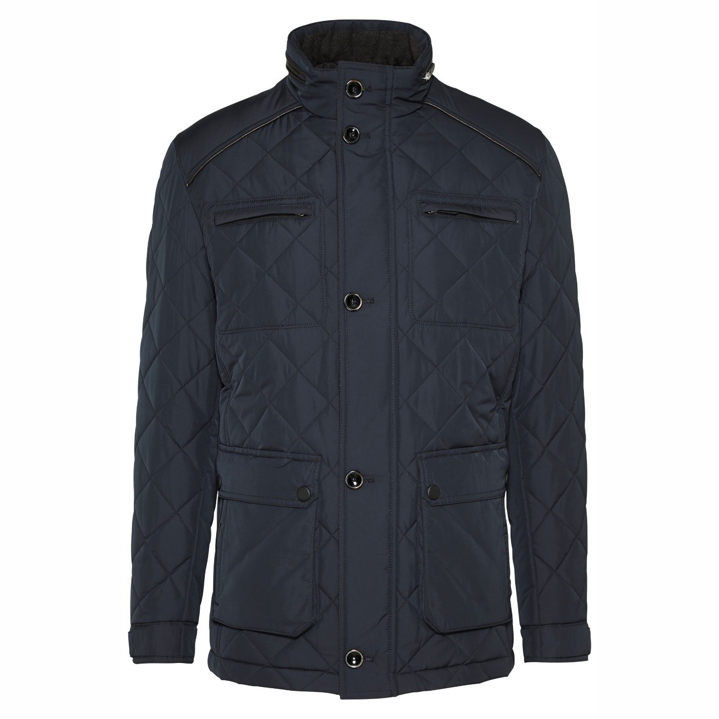 Bugatti Quilted Jacket w/Brown Piping – Geoghegans Of Navan