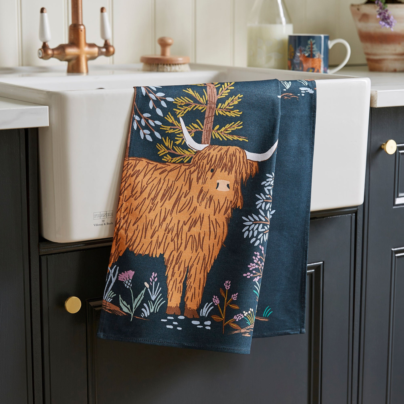 Connie The Cow Cotton Tea Towel – Geoghegans Of Navan