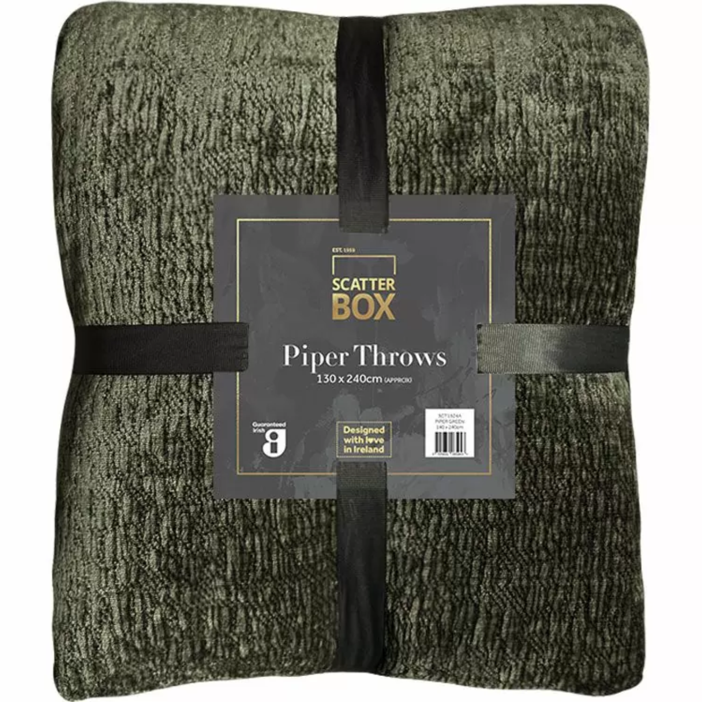 Scatterbox Piper Throw | 130x240cm Green – Geoghegans Of Navan