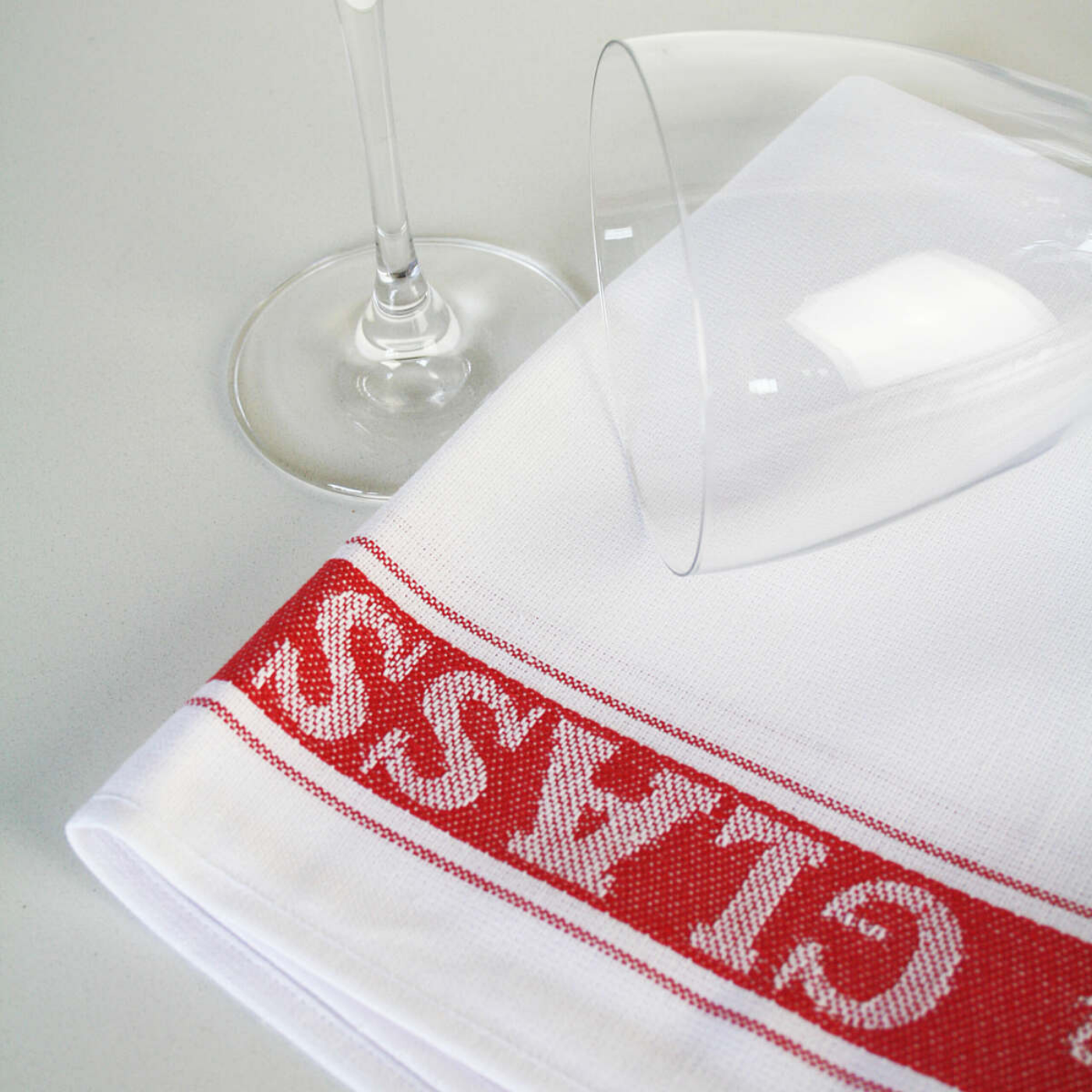 Linen Union Glass Cloth Red – Geoghegans Of Navan